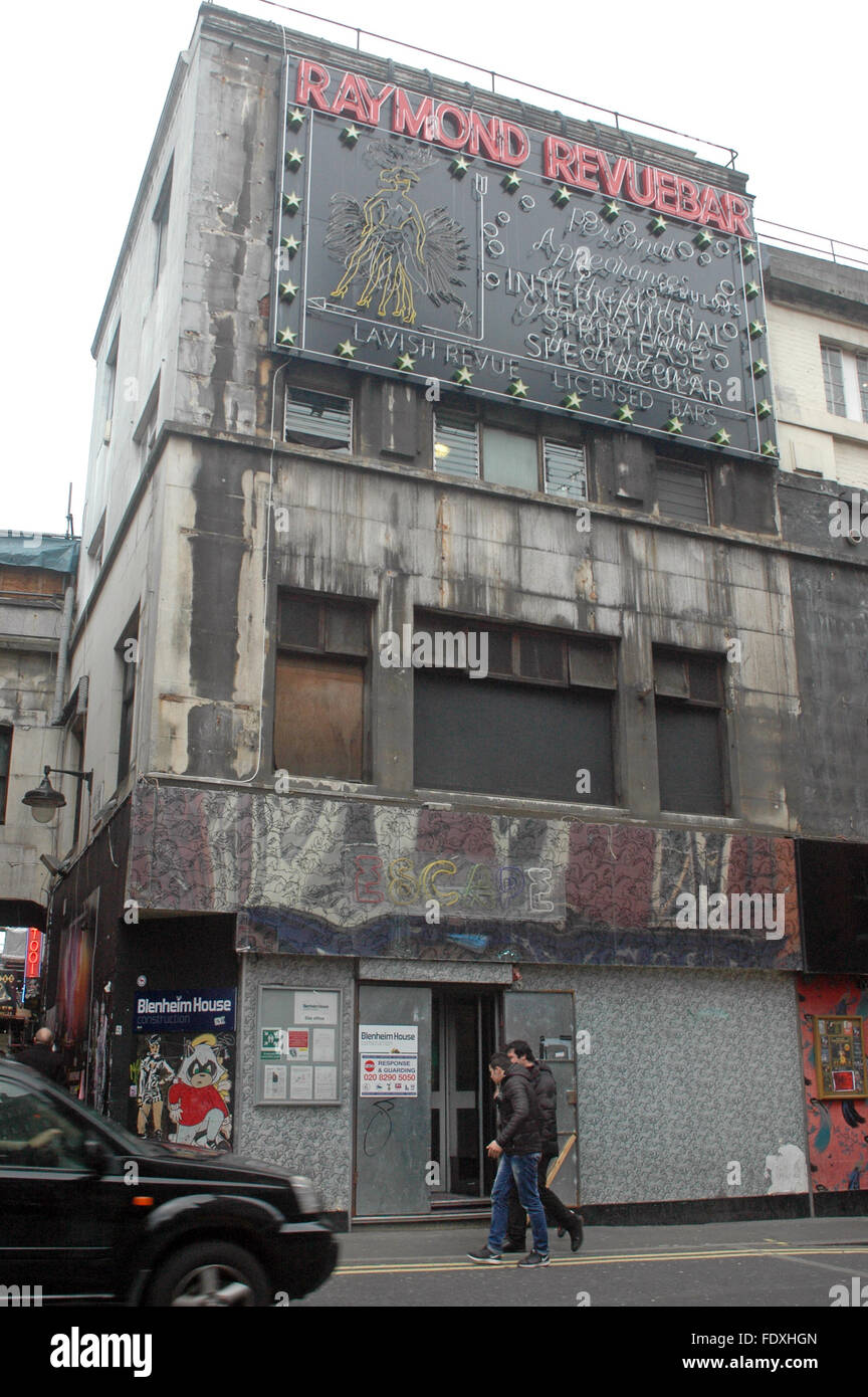 London,UK,1 February 2016,Raymond Revue Bar under construction as part ...