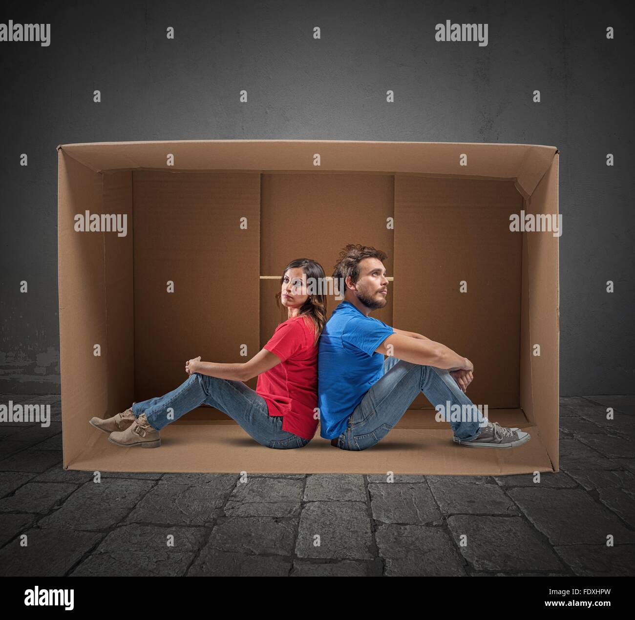 Family with economic problems Stock Photo - Alamy