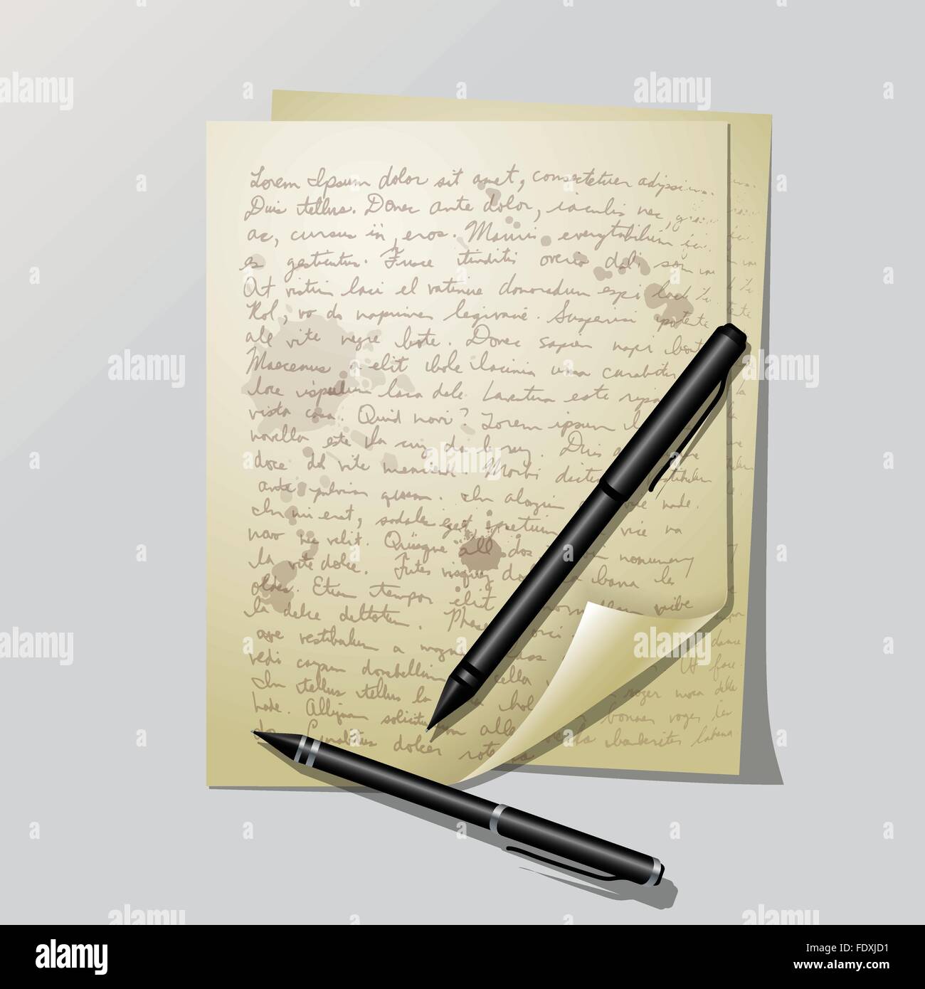 Multiple sheets of white paper Stock Vector Image & Art - Alamy