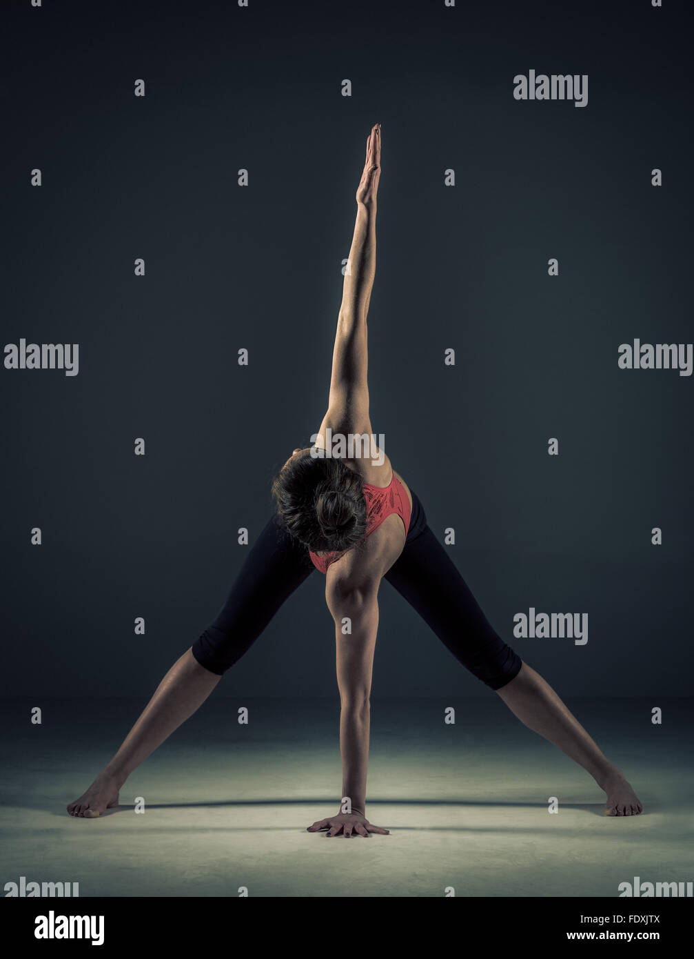 Female yoga workout Stock Photo - Alamy