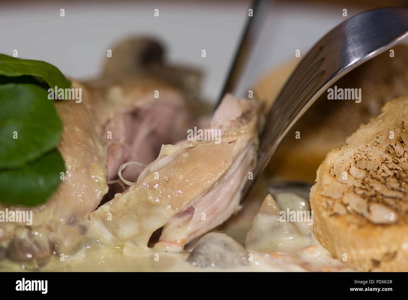 A classic French dish of rabbit in a mustard sauce Stock Photo - Alamy