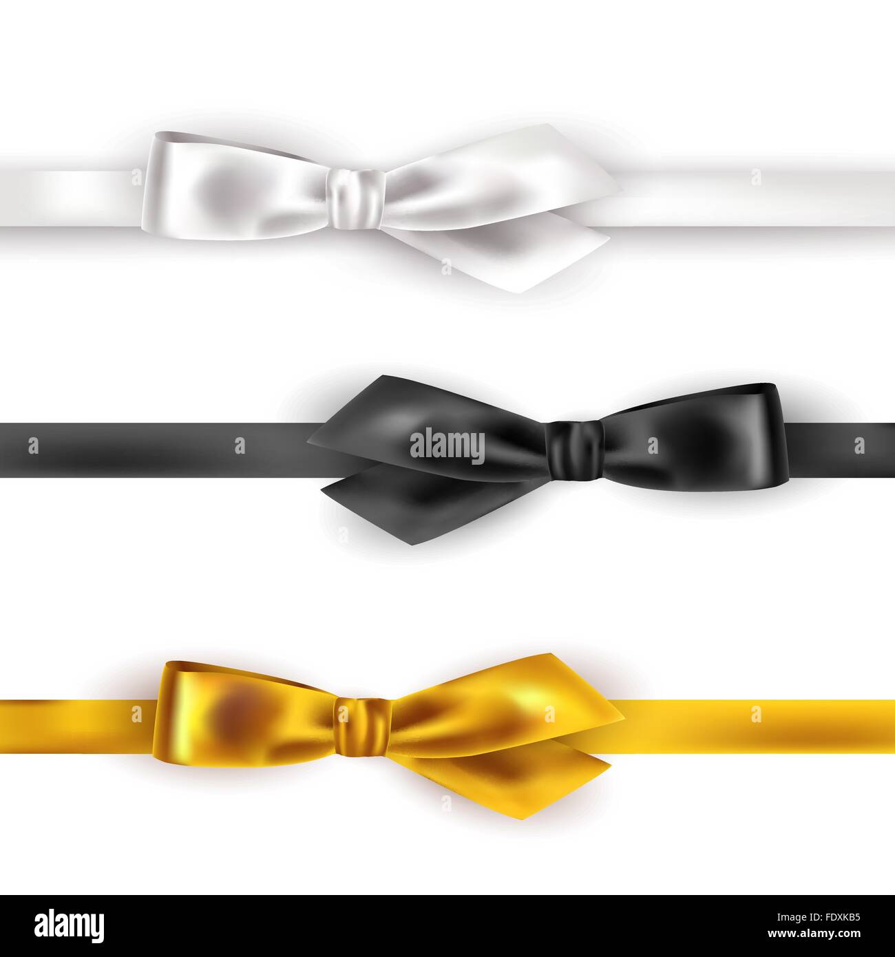 Satin ribbon on white background Stock Vector Image & Art - Alamy