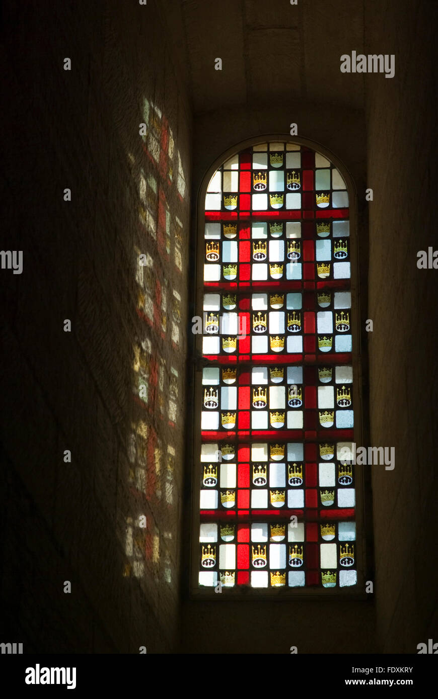 Stained glass window, closeup Stock Photo - Alamy