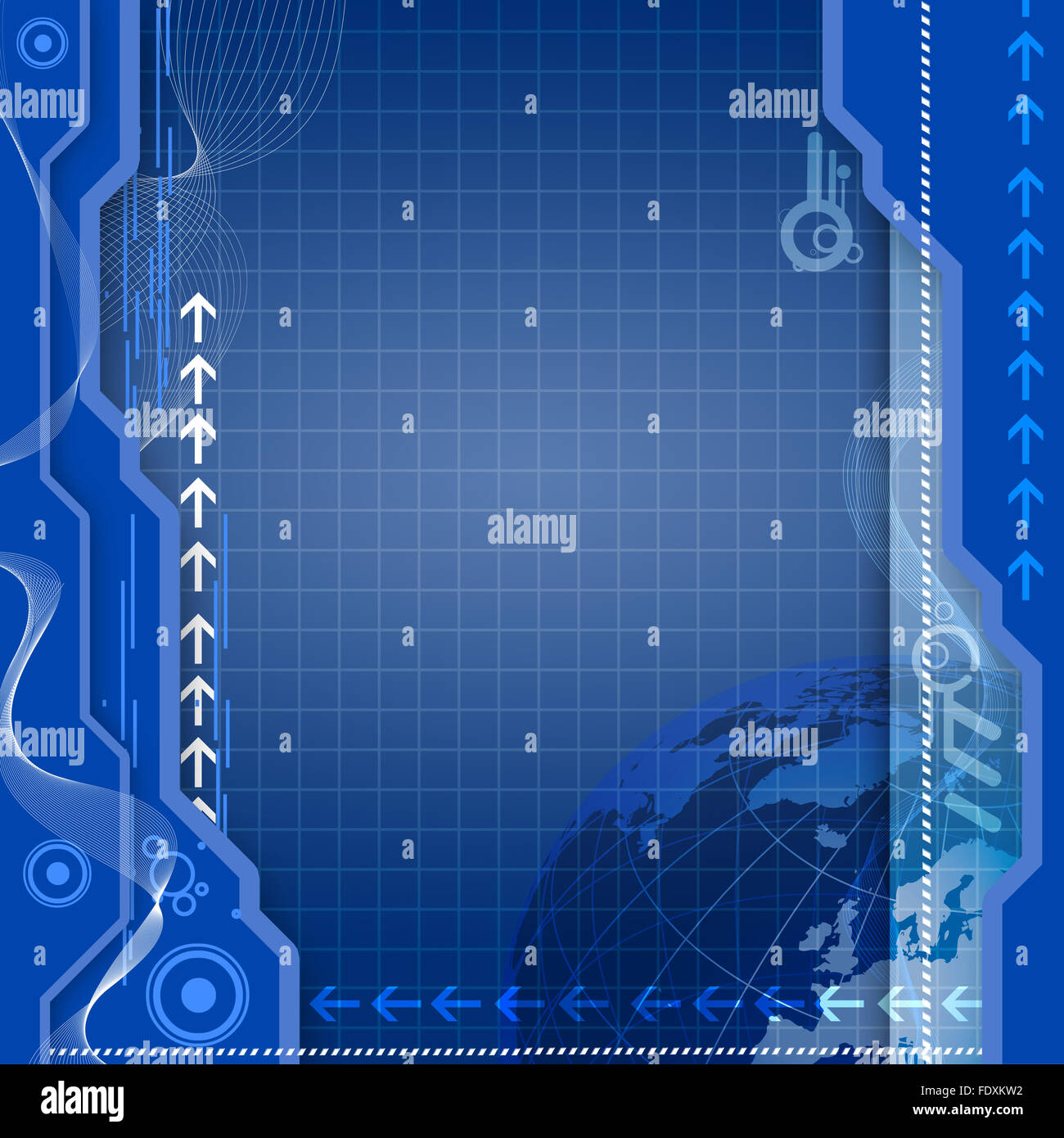 Abstract color backgrounds in high-tech style. Illustration Stock Photo ...