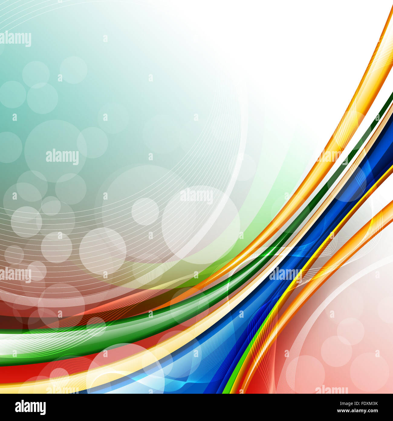 Colourful abstract illustration background with different elements ...