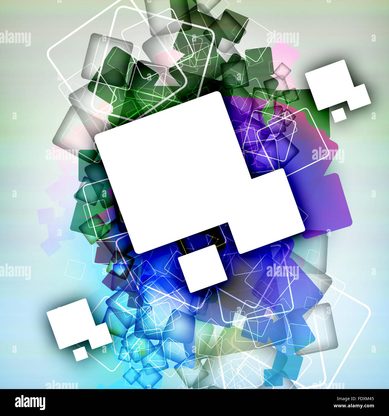 Colourful abstract illustration background with different elements ...