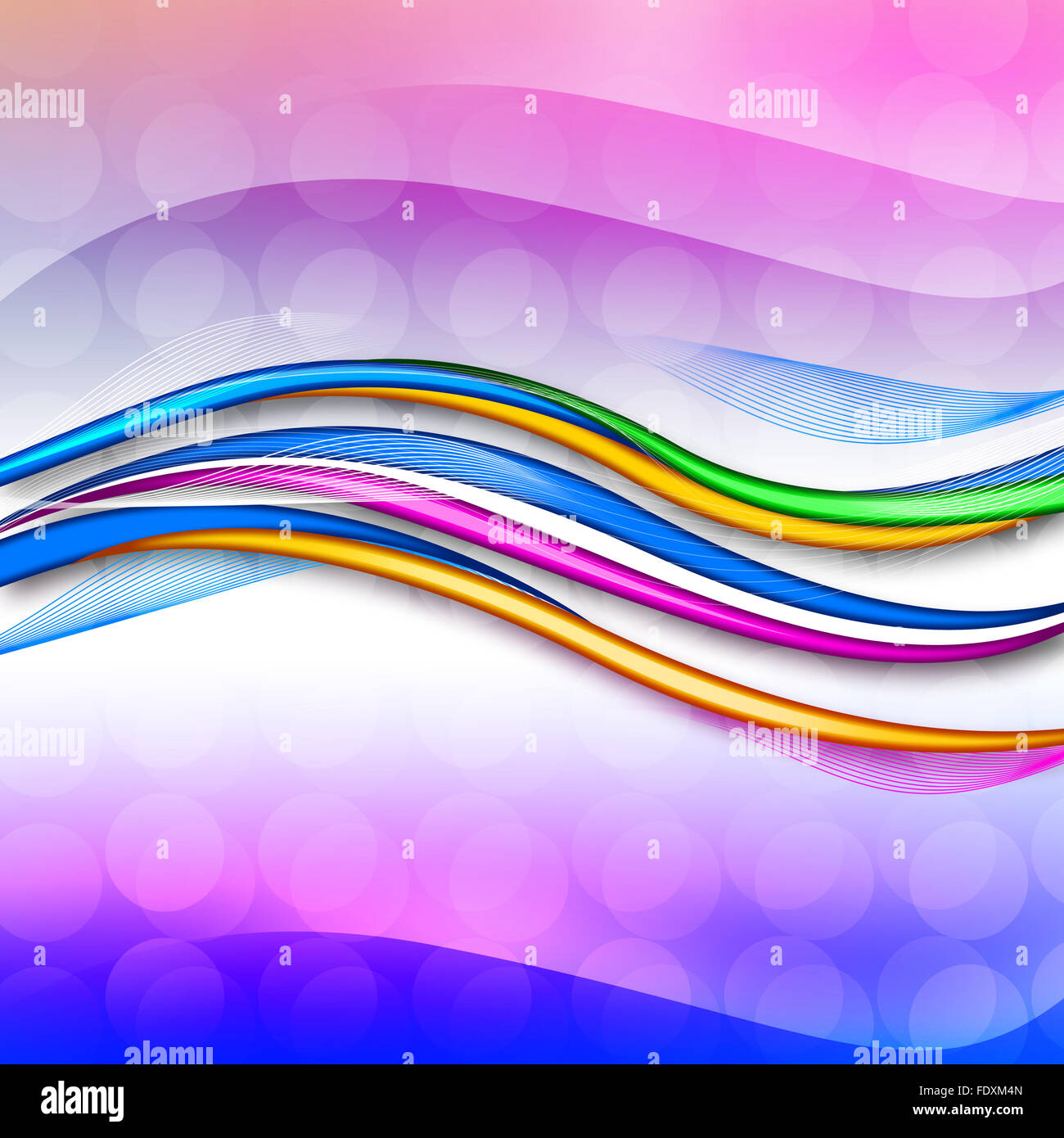Colourful abstract illustration background with different elements ...