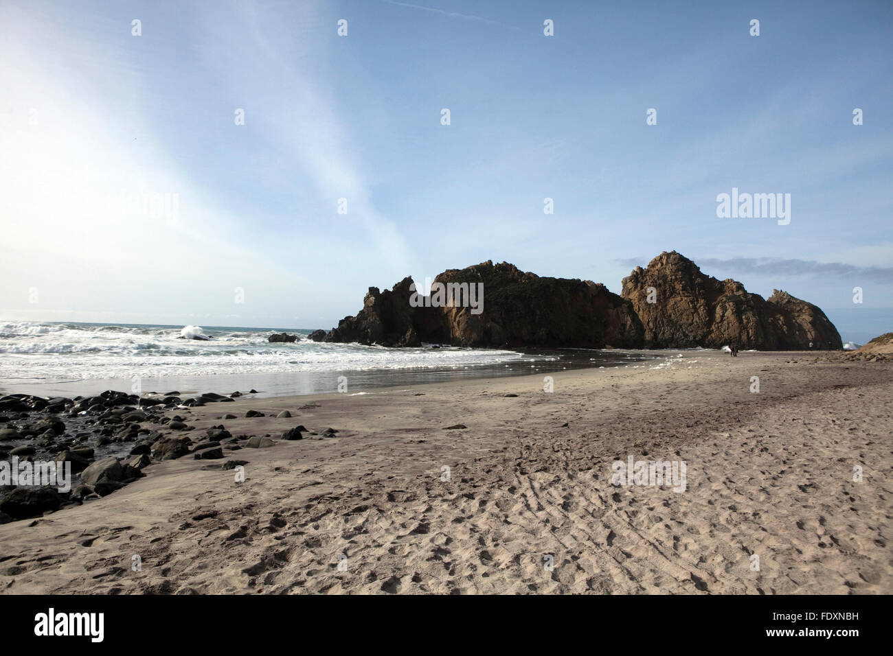 A view of Pfeiffer Beach in Big Sur, California Stock Photo - Alamy