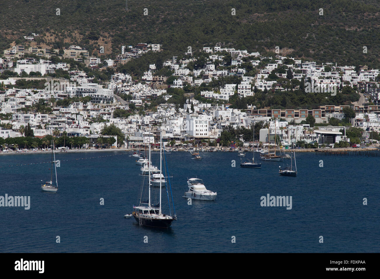 Bodrum Town in Aegean Coast of Turkey Stock Photo - Alamy