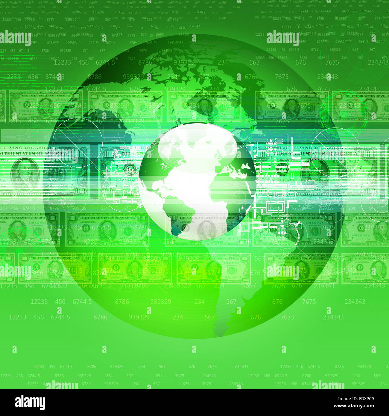 Abstract background with business elements. Symbol of a successful ...