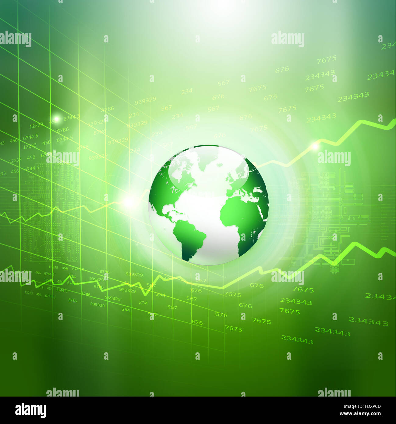 Abstract background with business elements. Symbol of a successful ...