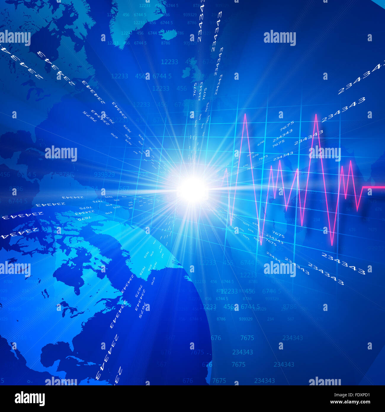 Abstract background with business elements. Symbol of a successful ...