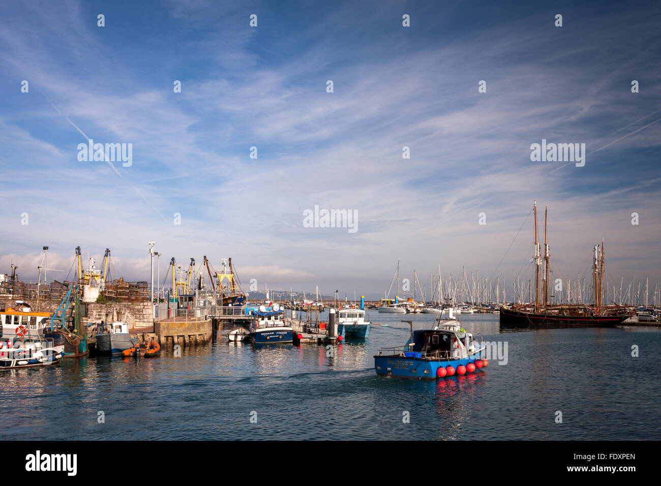 Brixham harbour and boats hi-res stock photography and images - Alamy