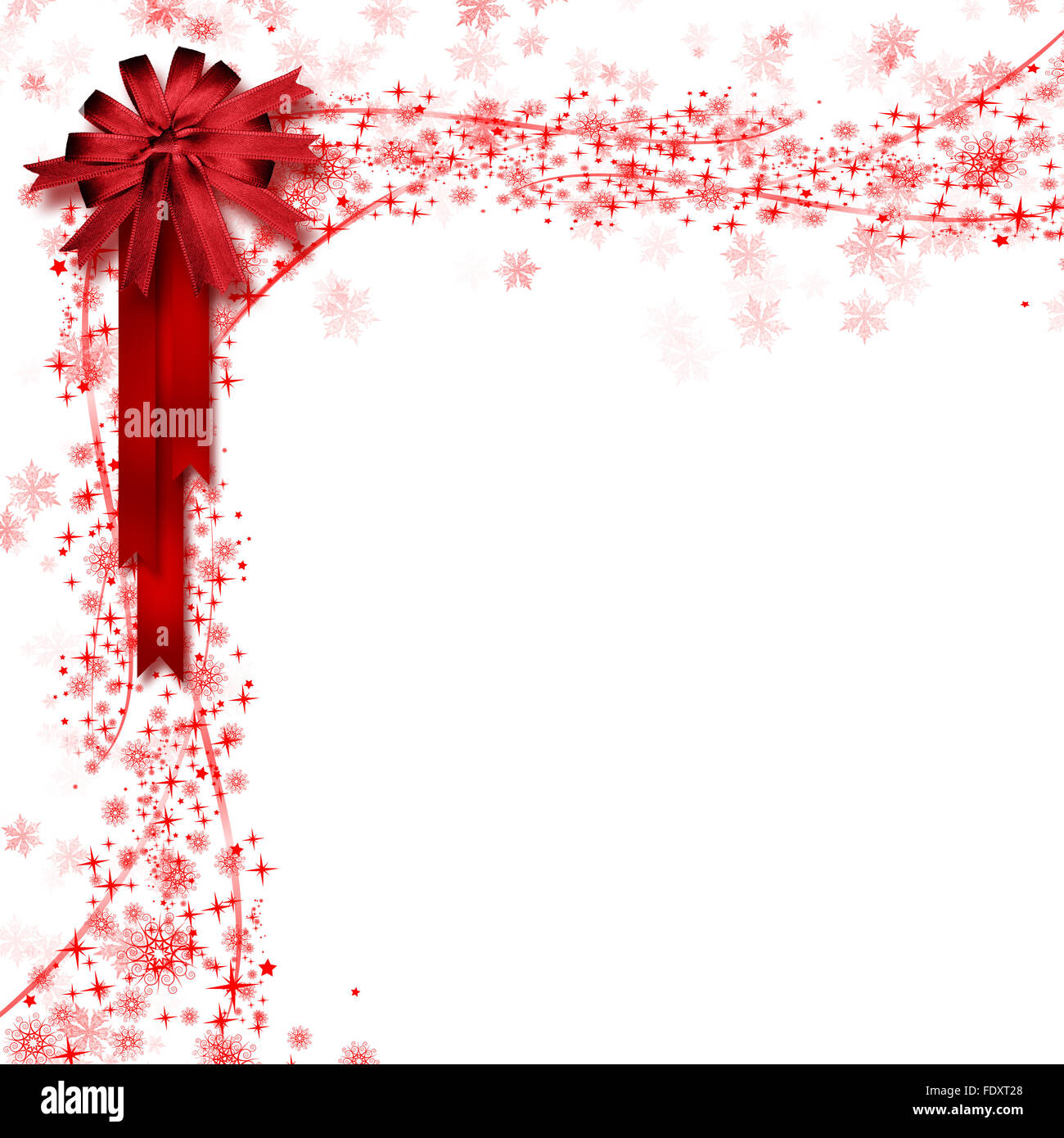 Beautiful design of white background red ribbon and red bow Stock Photo ...