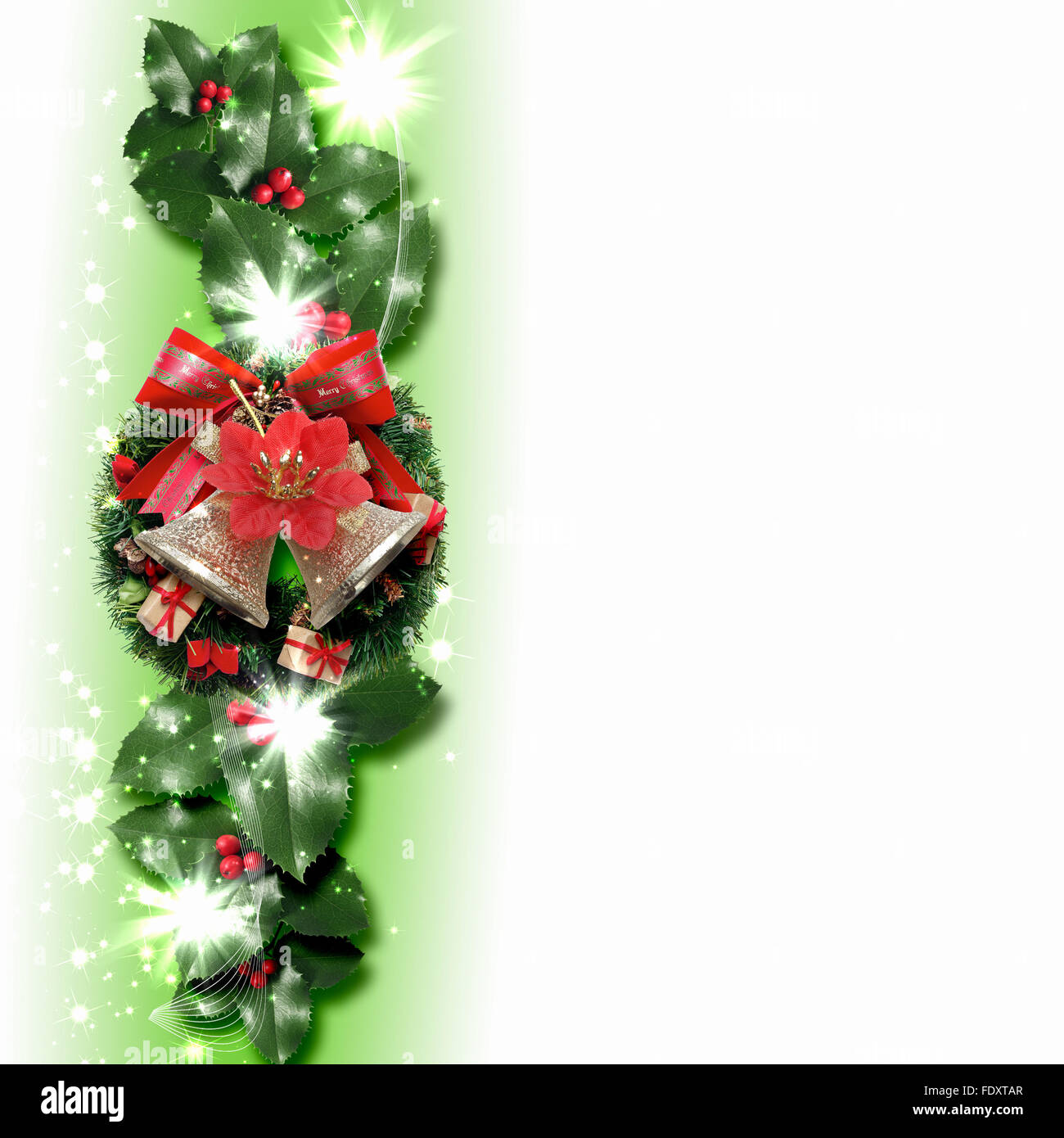 Illustration of background with traditional Christmas decoration ...