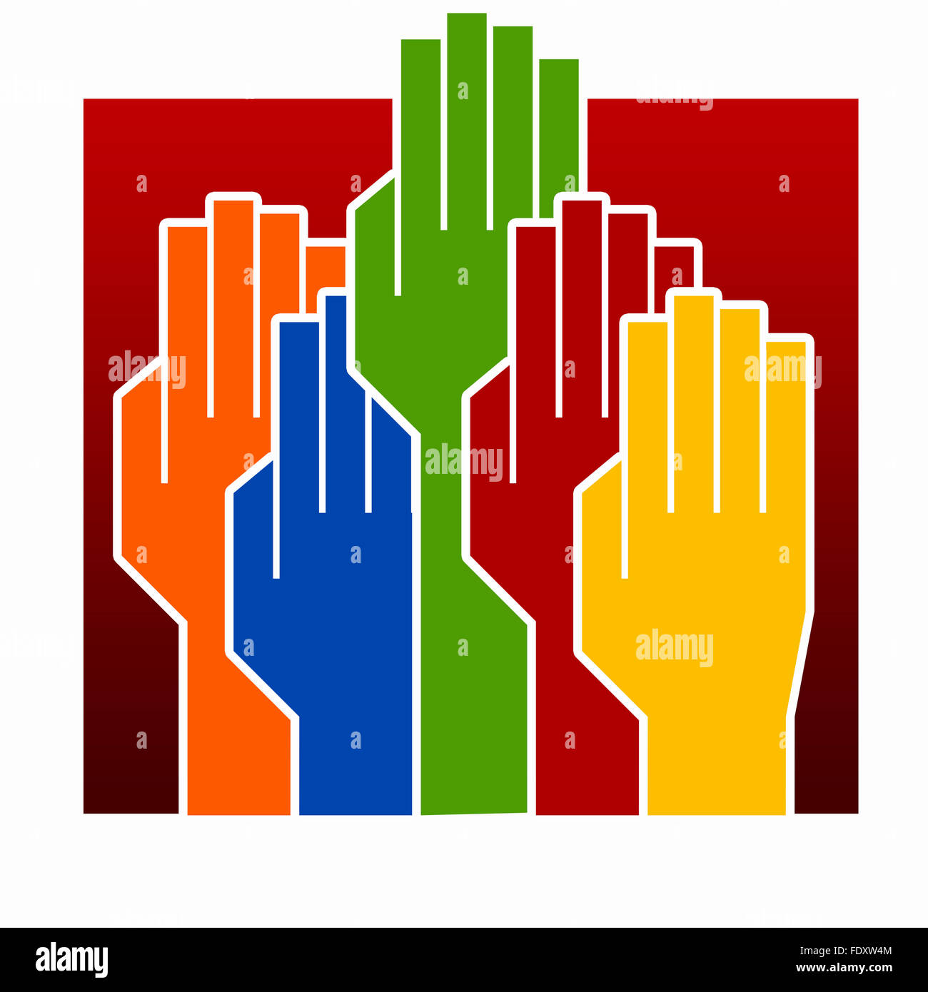 Hands holding each other. a symbol of friendship and cooperation ...