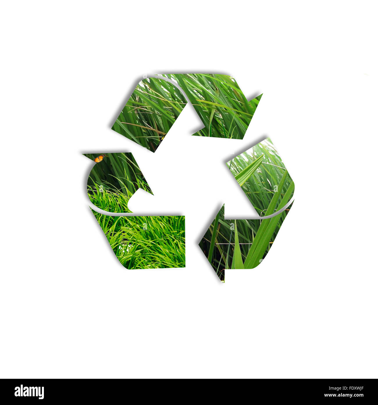 symbol of environment protection and recycling technology Stock Photo ...