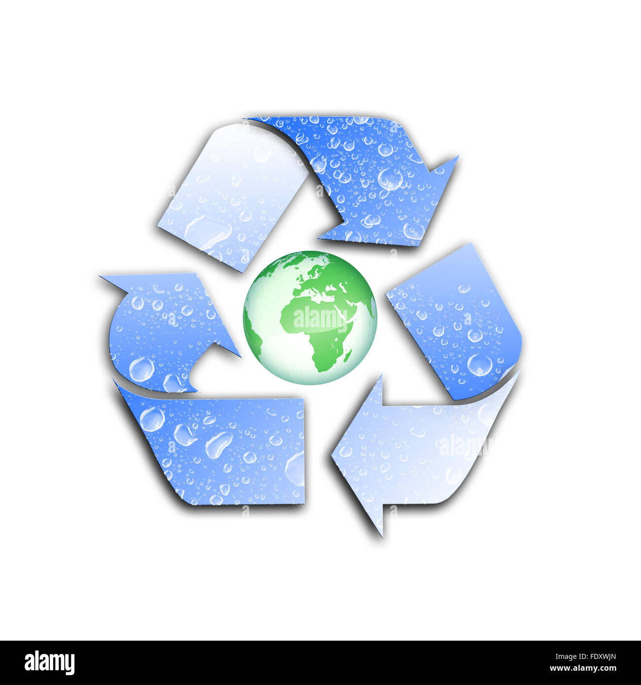 symbol of environment protection and recycling technology Stock Photo ...