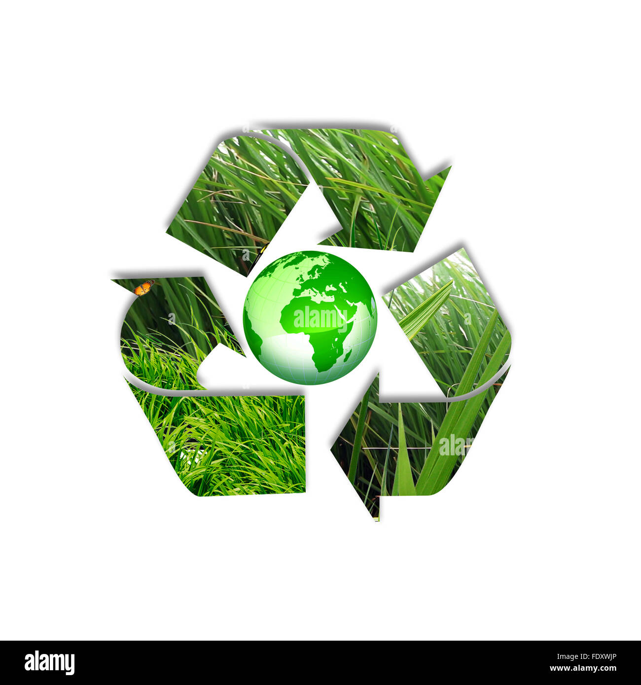 symbol of environment protection and recycling technology Stock Photo ...