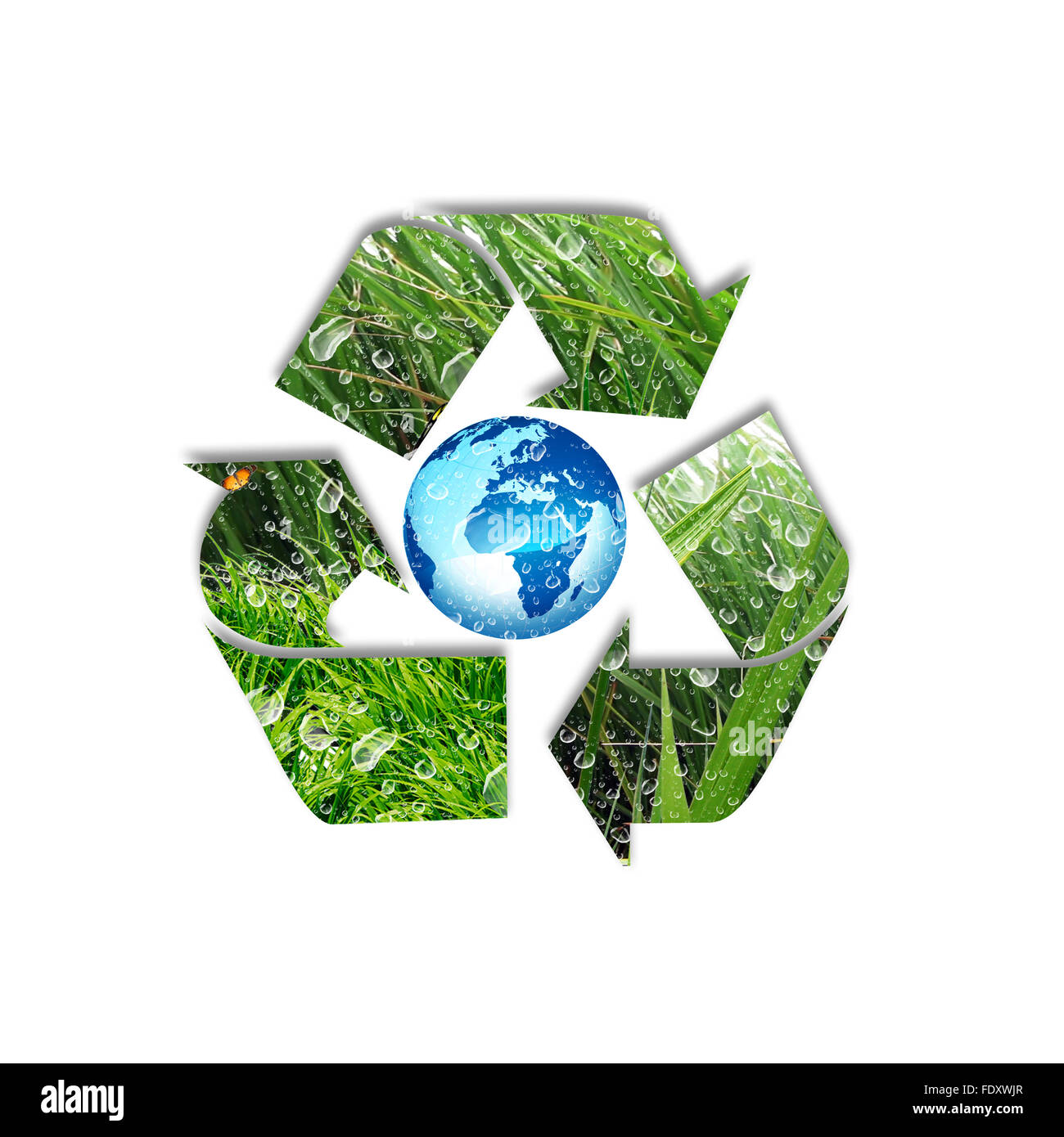 symbol of environment protection and recycling technology Stock Photo ...