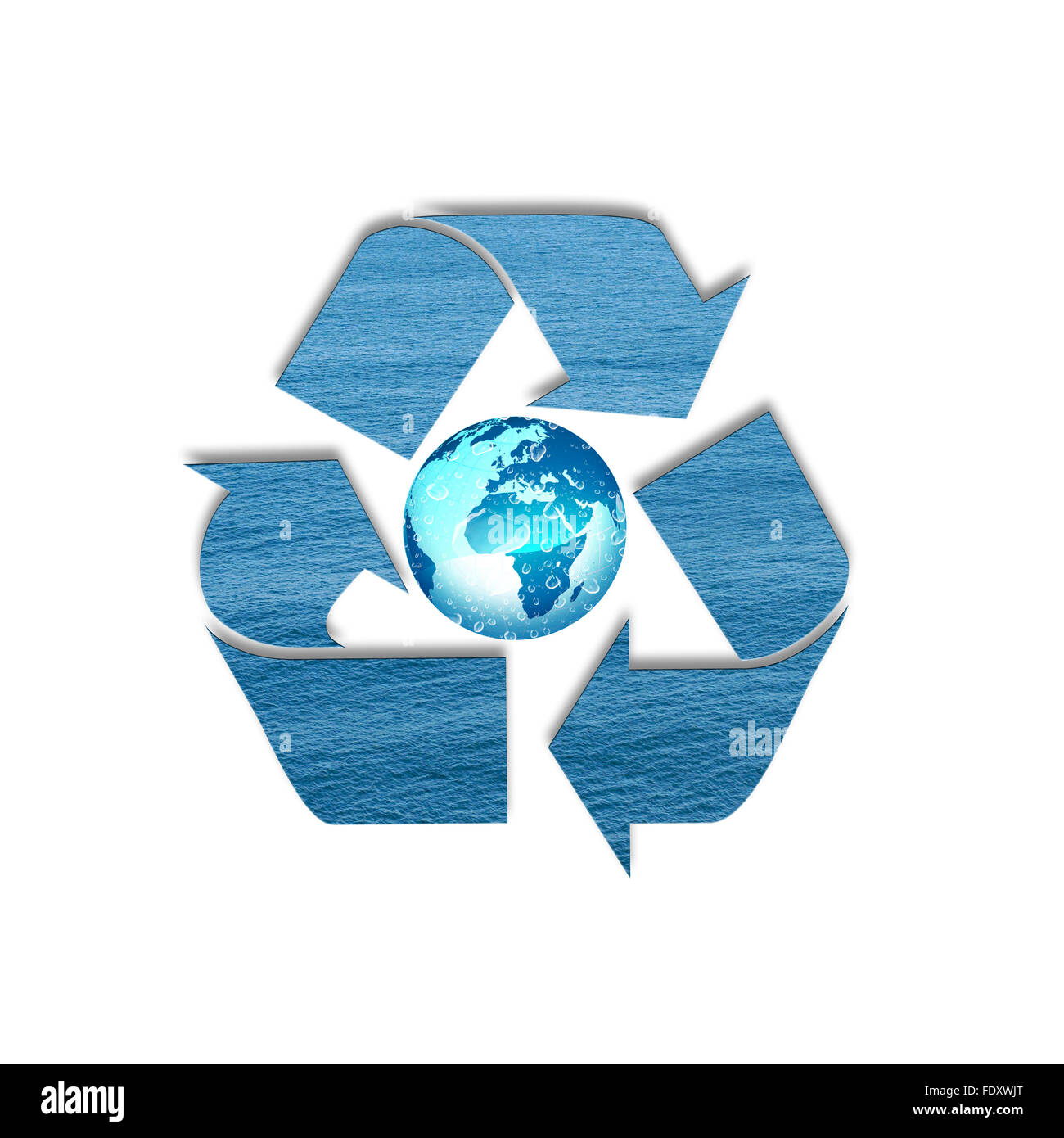 symbol of environment protection and recycling technology Stock Photo ...