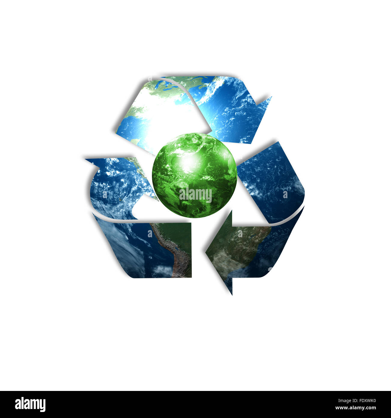symbol of environment protection and recycling technology Stock Photo ...