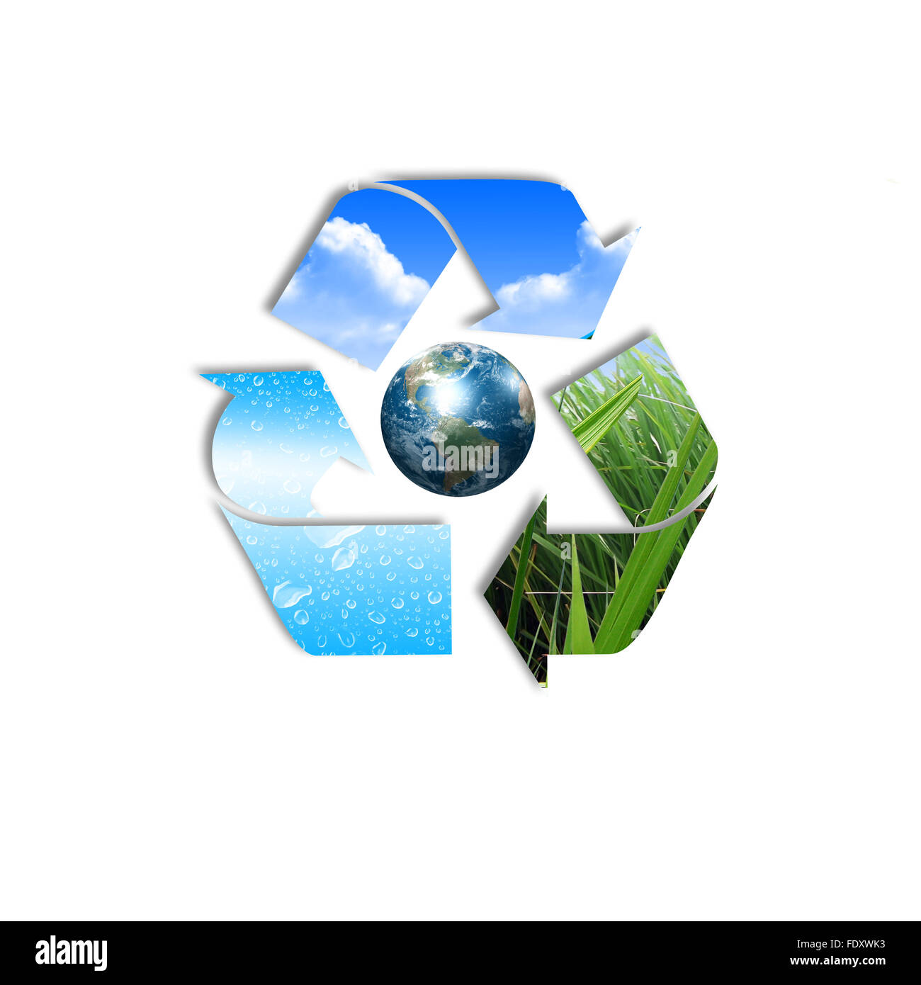 symbol of environment protection and recycling technology Stock Photo ...