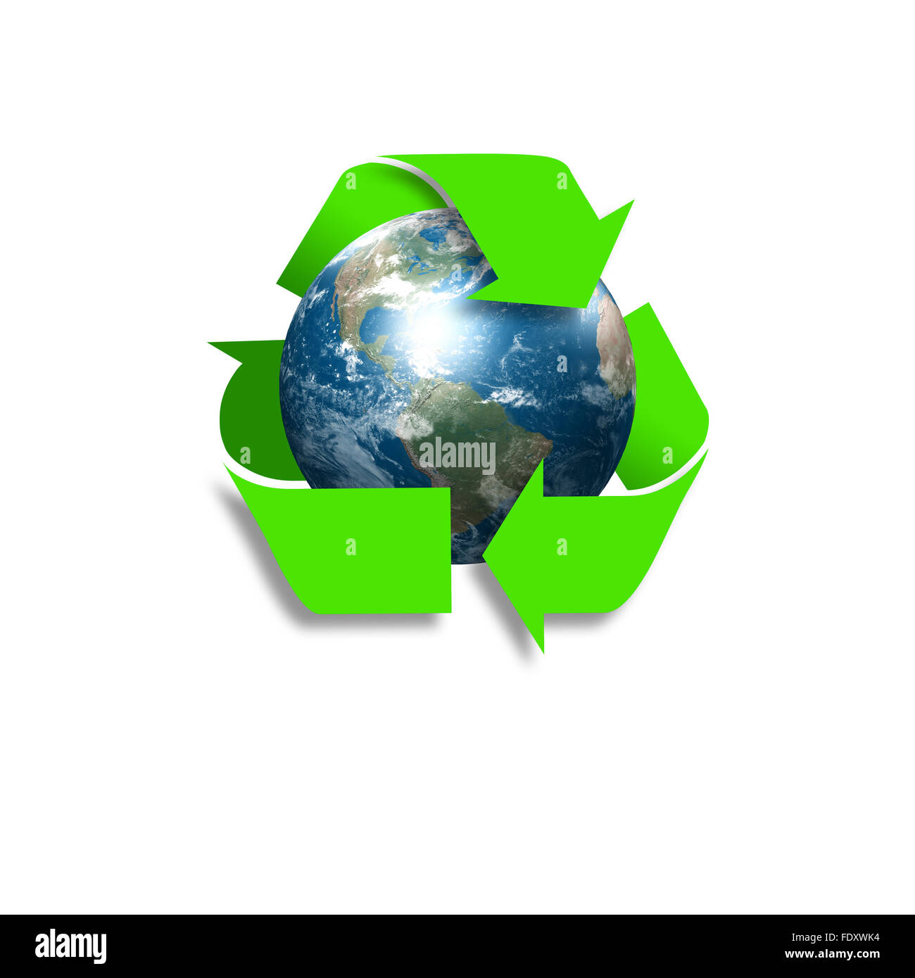 symbol of environment protection and recycling technology Stock Photo ...