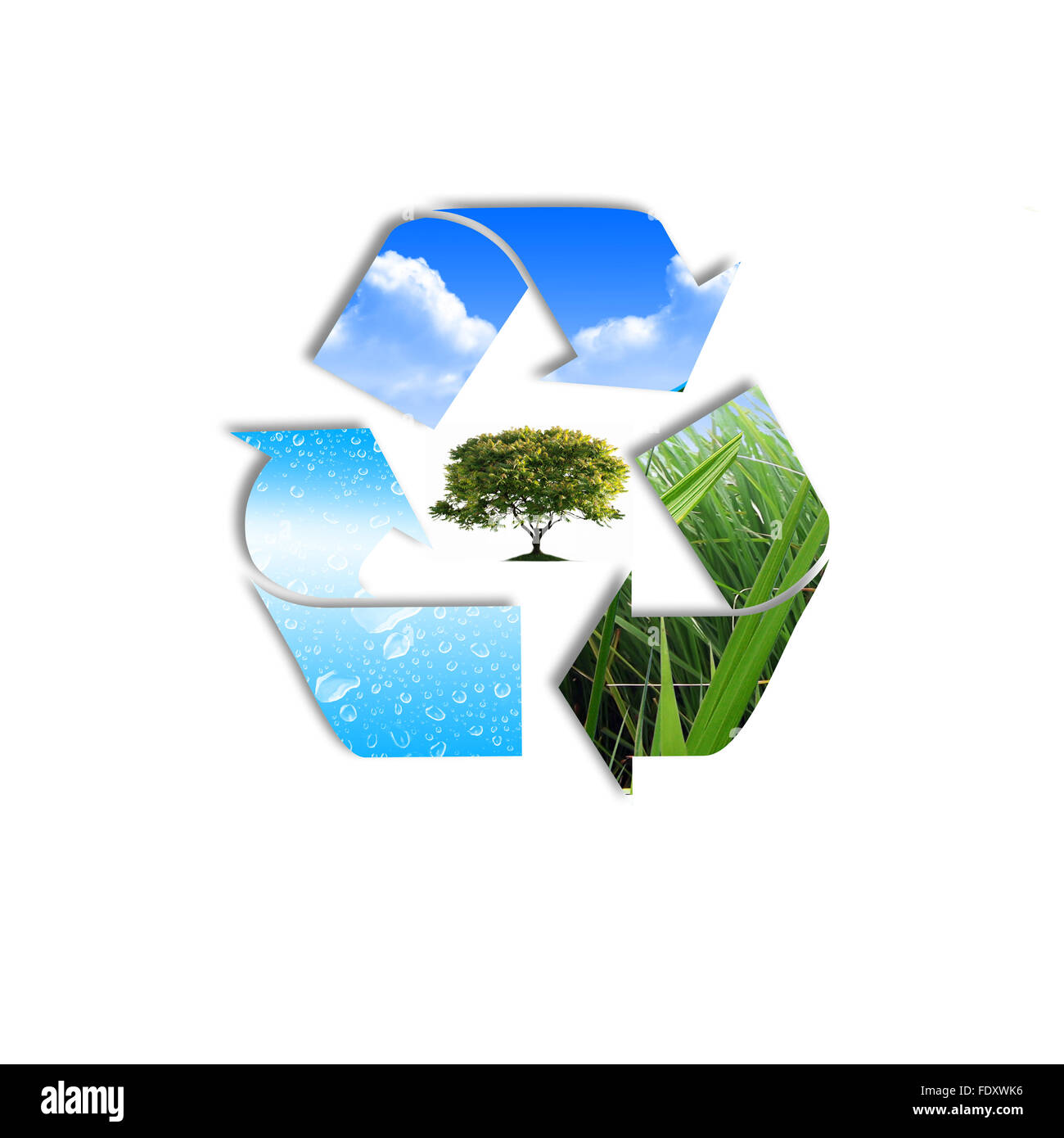 symbol of environment protection and recycling technology Stock Photo ...