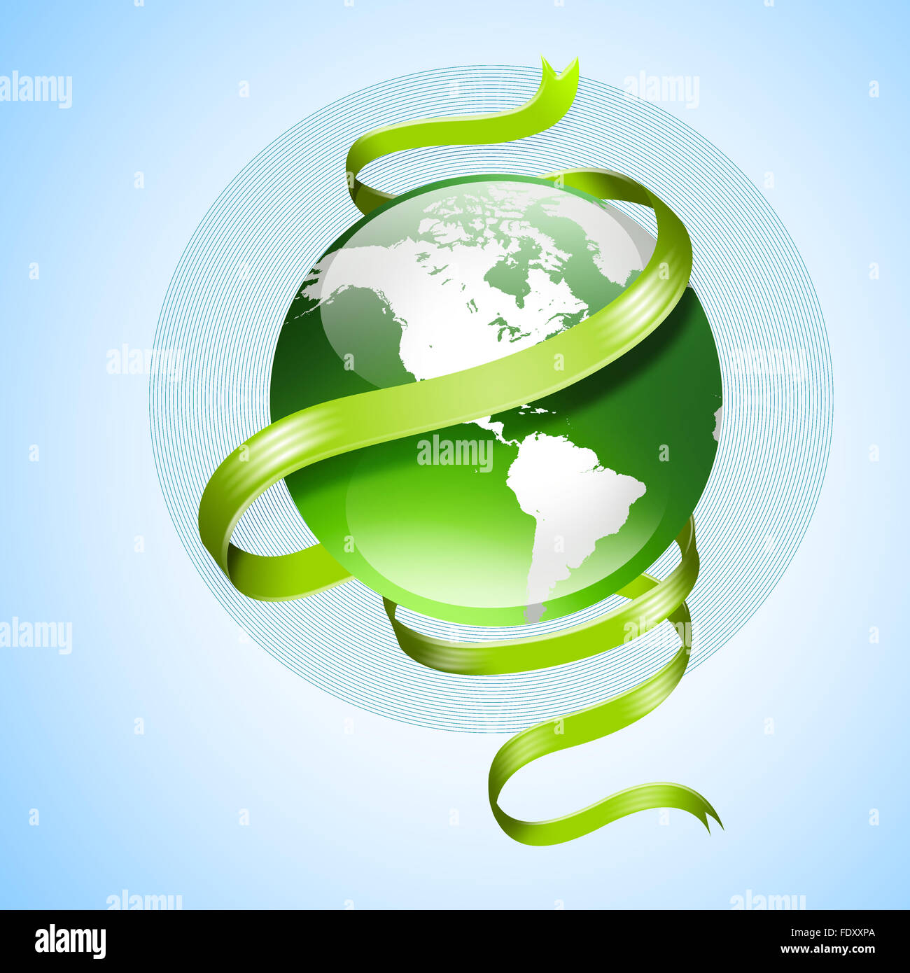 Image of green platen earth as symbol of environmental protection Stock ...
