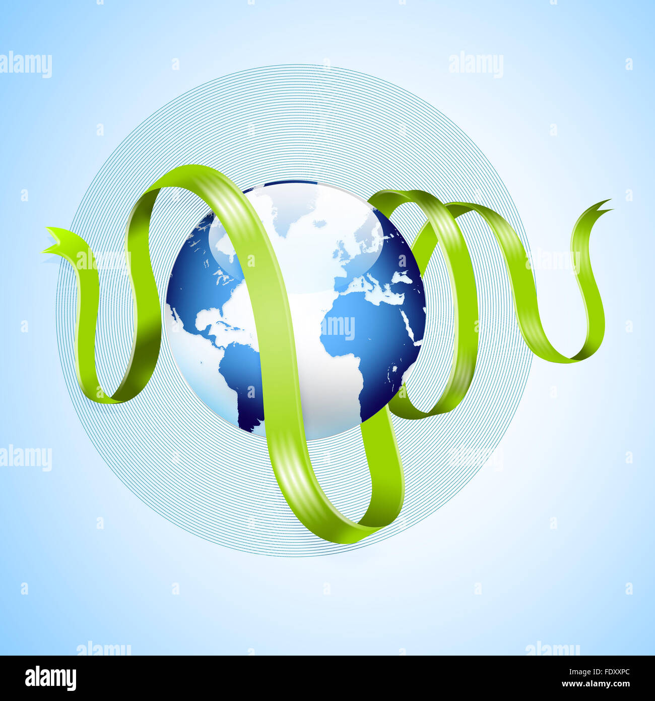 Image of green platen earth as symbol of environmental protection Stock ...