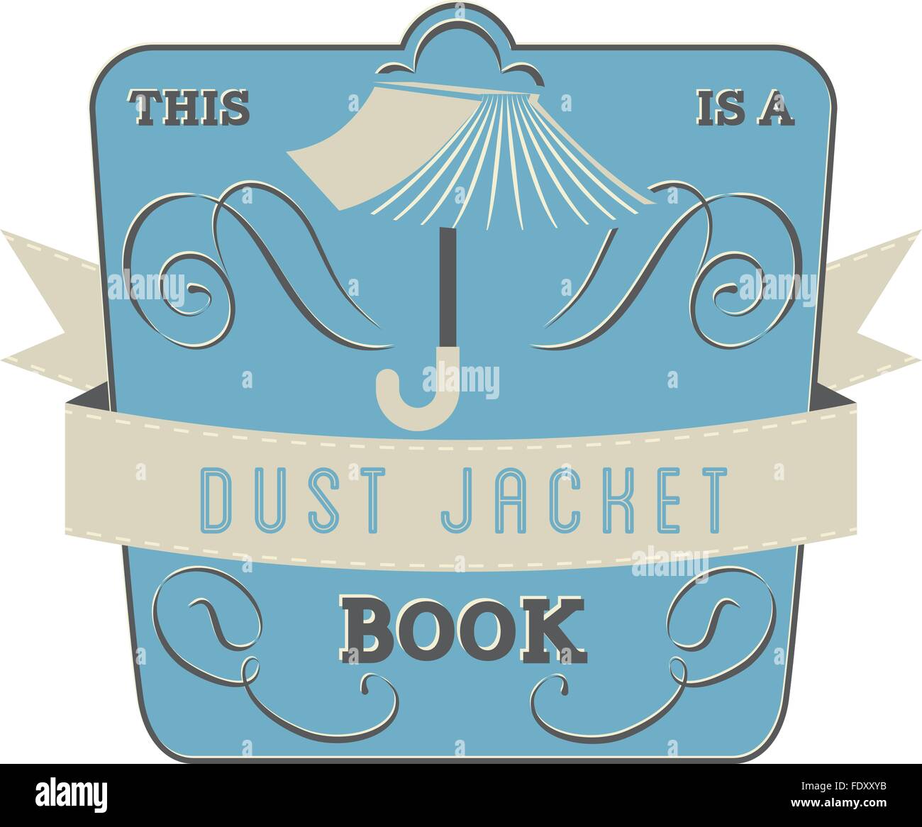 Book Style and Type Label: Dust Jacket Book Stock Vector Image & Art ...