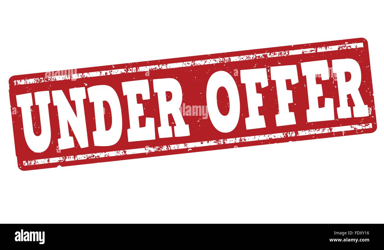 Under offer grunge rubber stamp on white background Stock Vector Image ...
