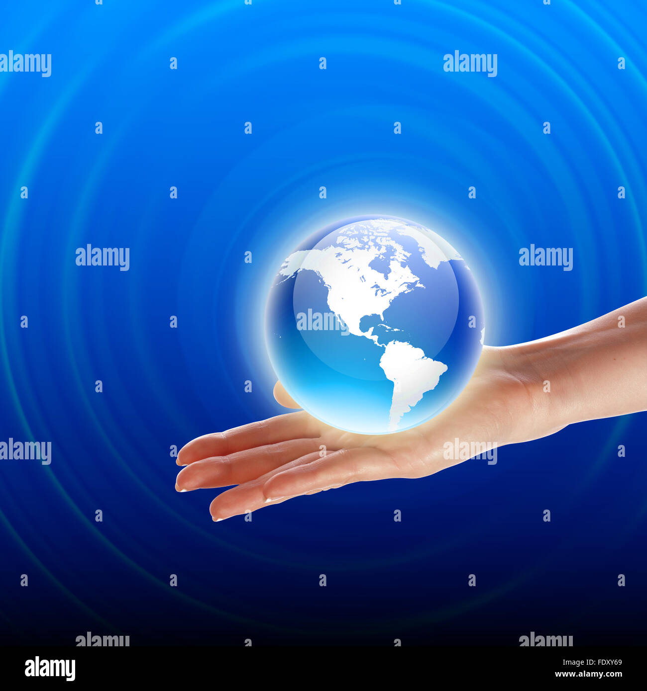 Hands and Earth. Symbol of environmental protection Stock Photo - Alamy