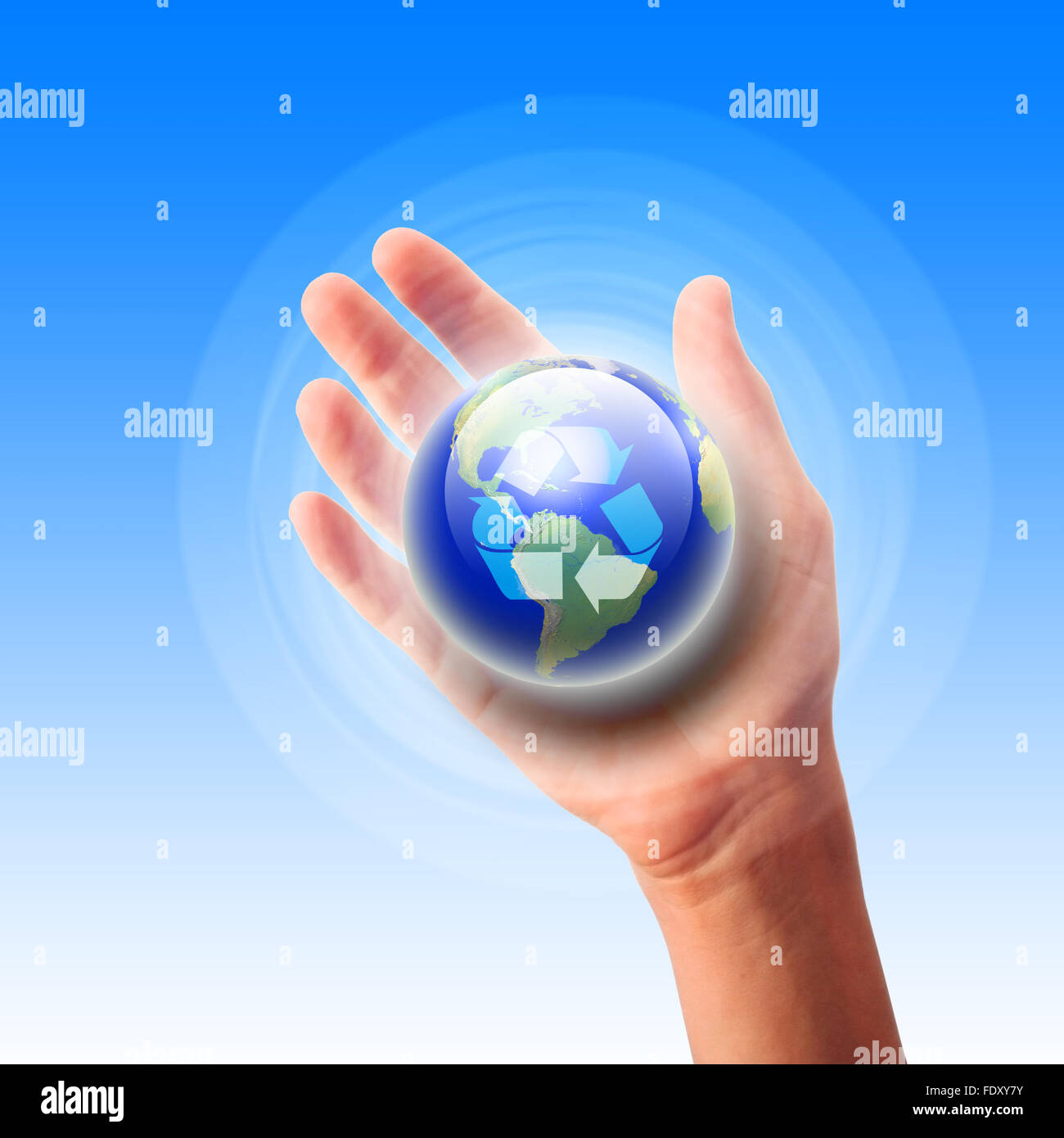 Hands and Earth. Symbol of environmental protection Stock Photo - Alamy