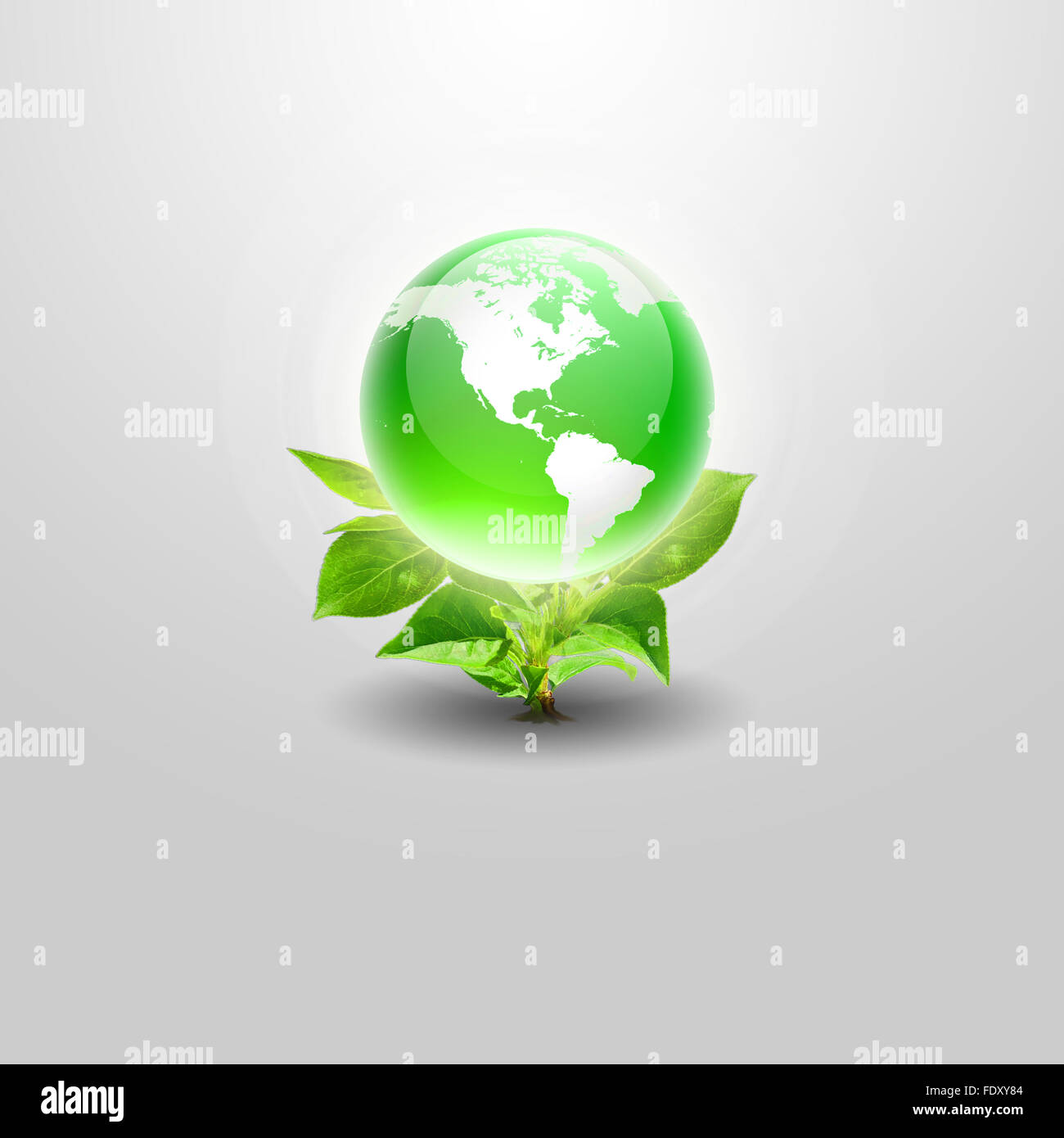 Our own Earth. Symbol of environmental protection Stock Photo - Alamy