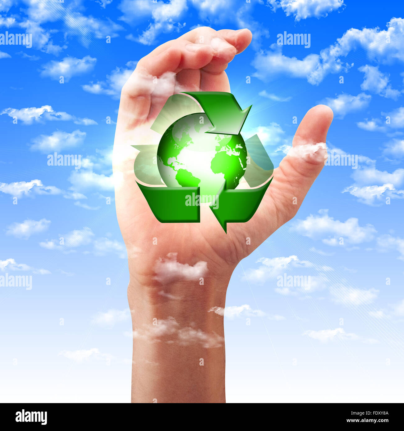 Hands and Earth. Symbol of environmental protection Stock Photo - Alamy