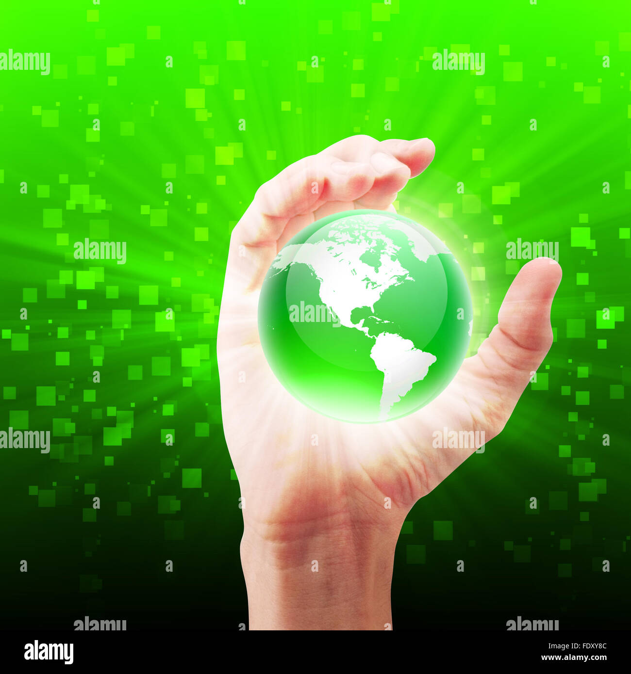 Hands and Earth. Symbol of environmental protection Stock Photo - Alamy