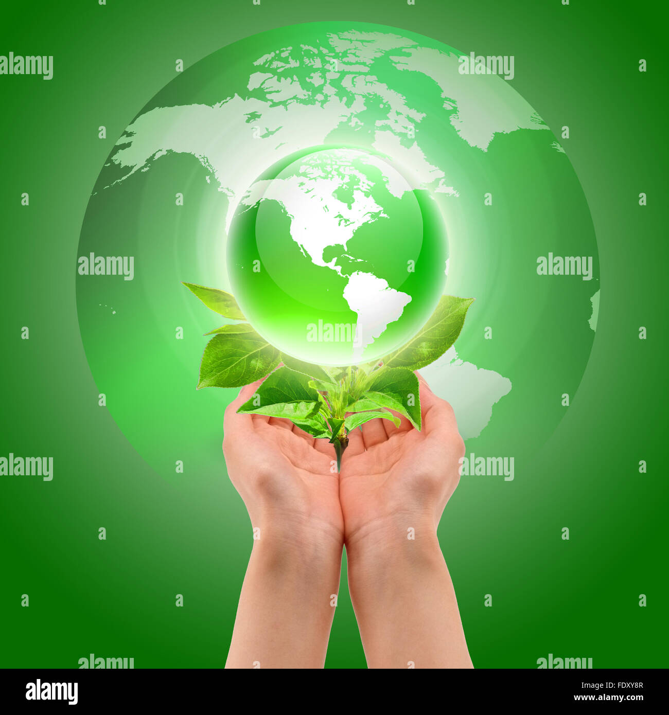 Hands and Earth. Symbol of environmental protection Stock Photo - Alamy