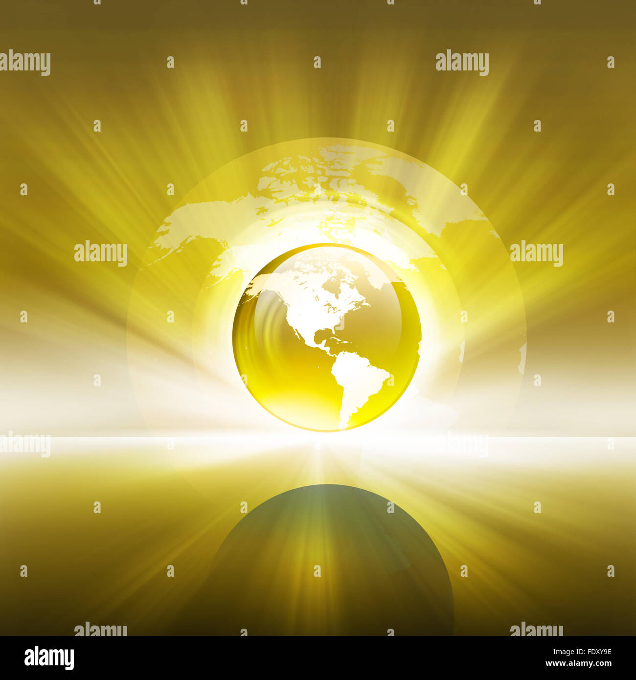 Our own Earth. Symbol of environmental protection Stock Photo - Alamy