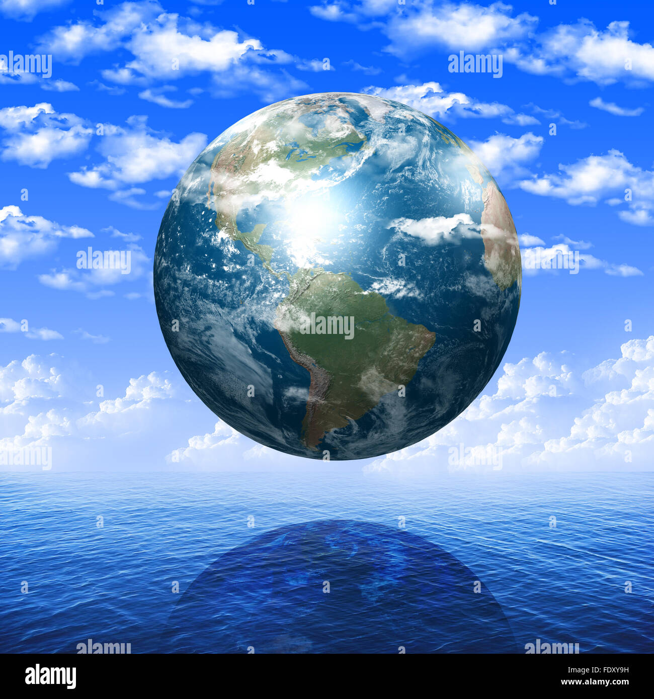 Our own Earth. Symbol of environmental protection Stock Photo - Alamy