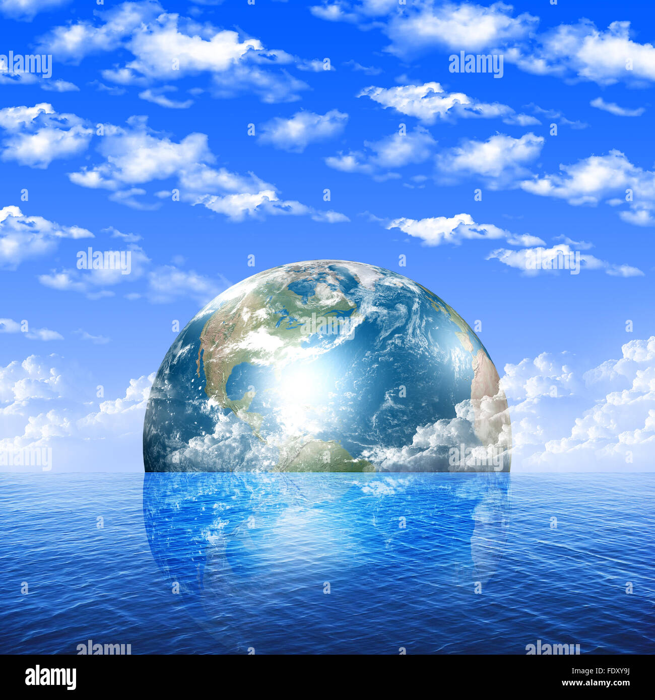 Our own Earth. Symbol of environmental protection Stock Photo - Alamy