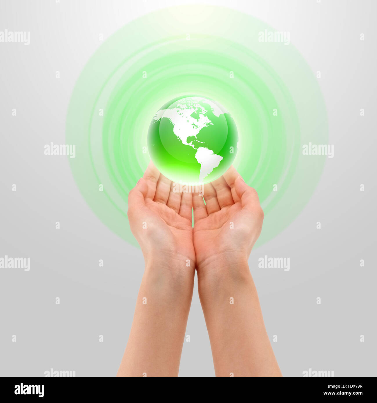 Hands and Earth. Symbol of environmental protection Stock Photo - Alamy