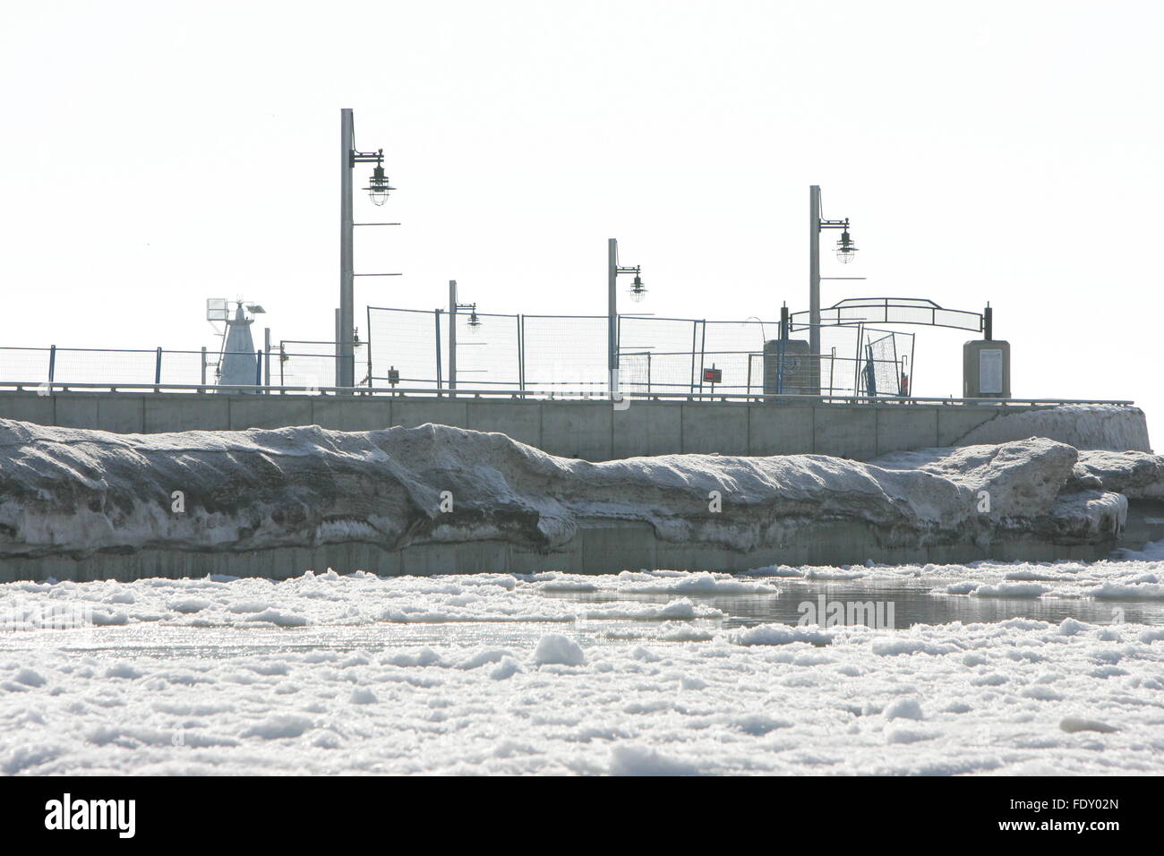 Port Stanley Pier construction 2016 Stock Photo - Alamy