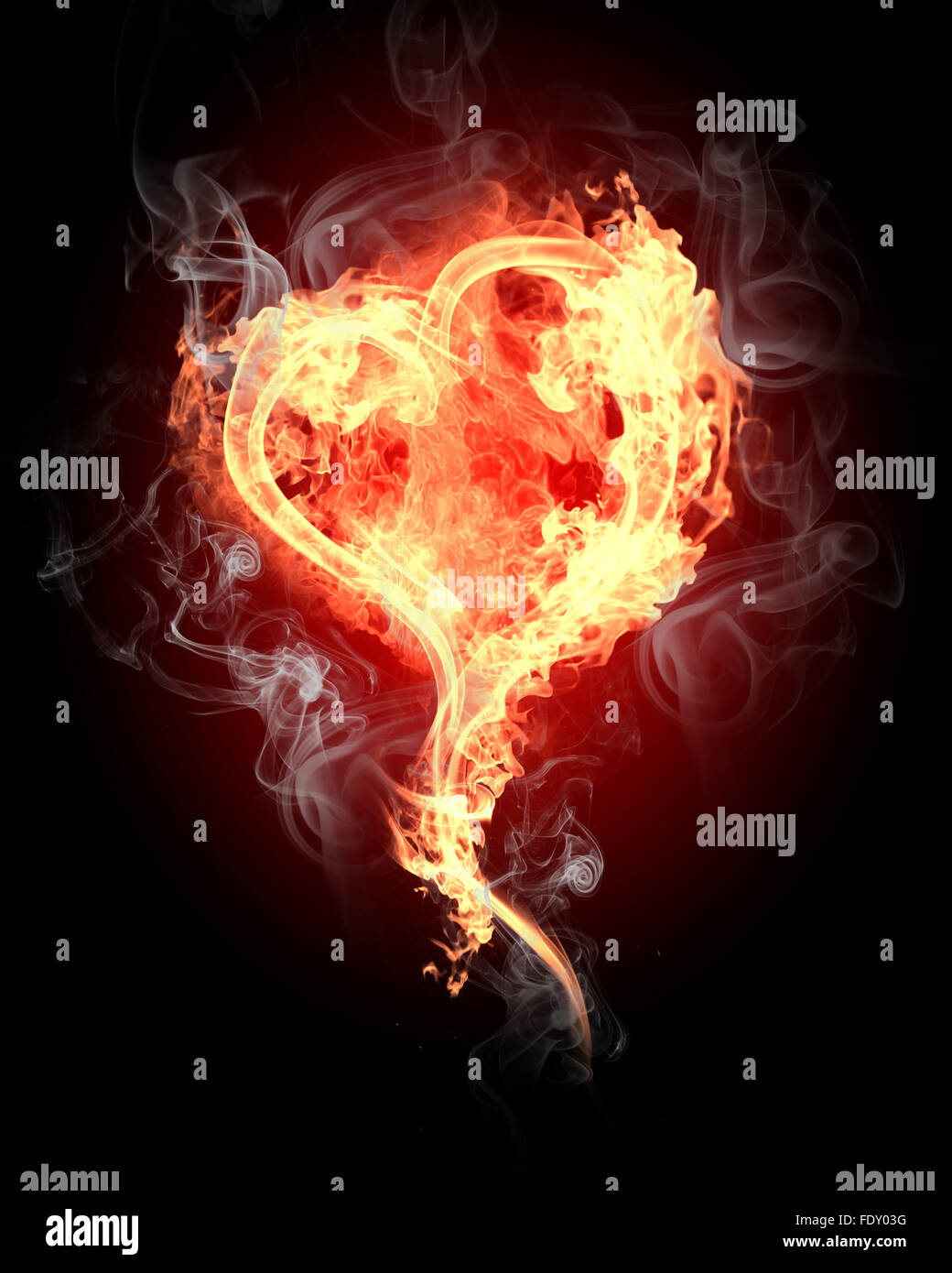 Fire Heart Wallpaper Backgrounds