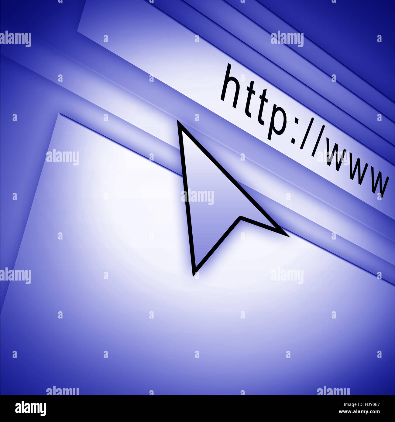 picture of arrow pointing at computer screen Stock Photo - Alamy