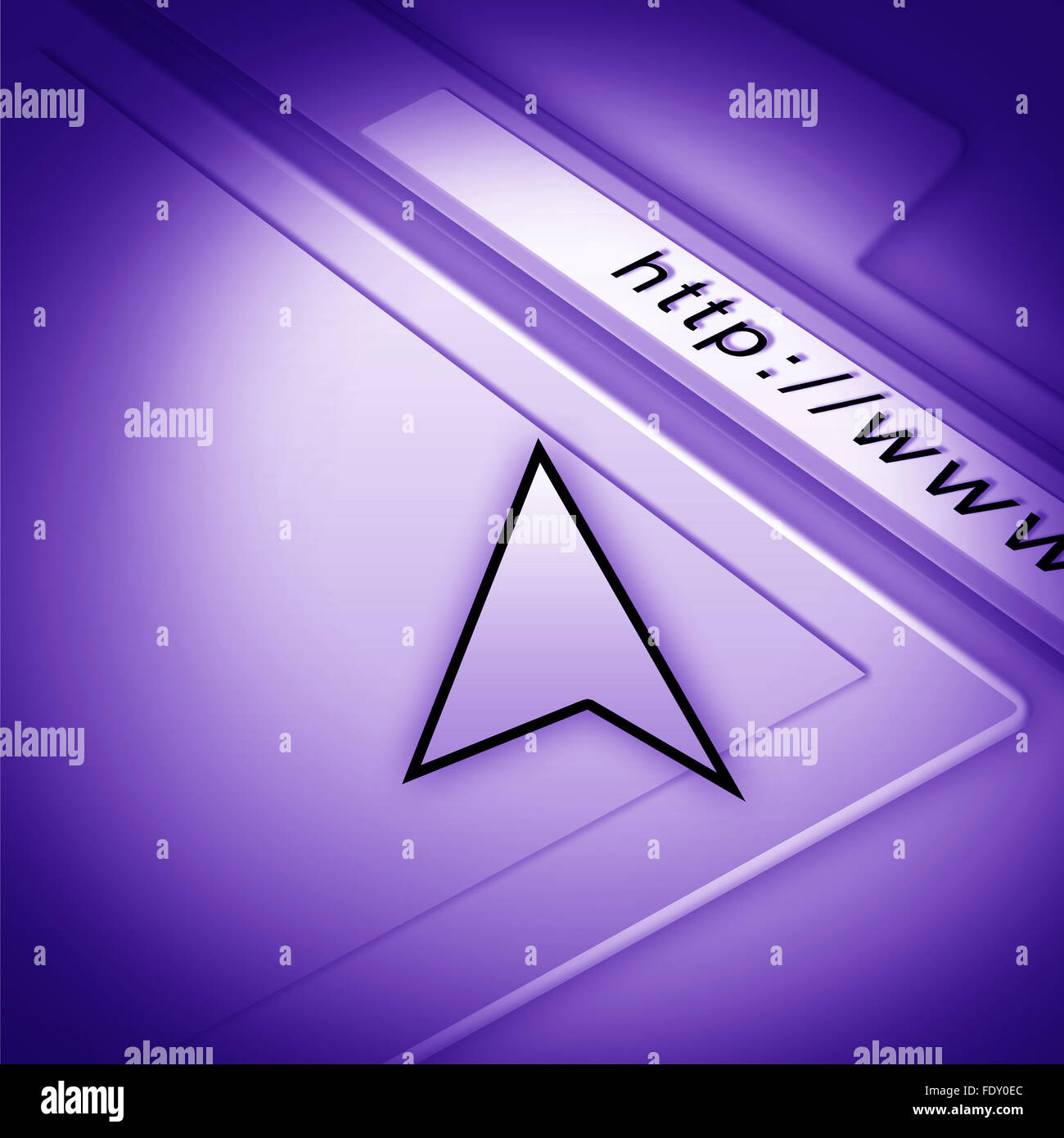picture of arrow pointing at computer screen Stock Photo - Alamy