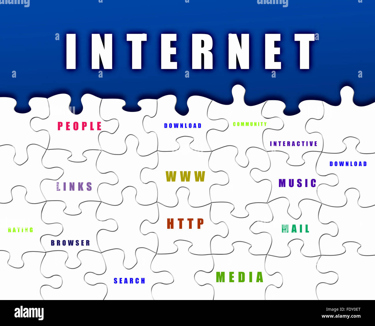 Internet words hi-res stock photography and images - Alamy
