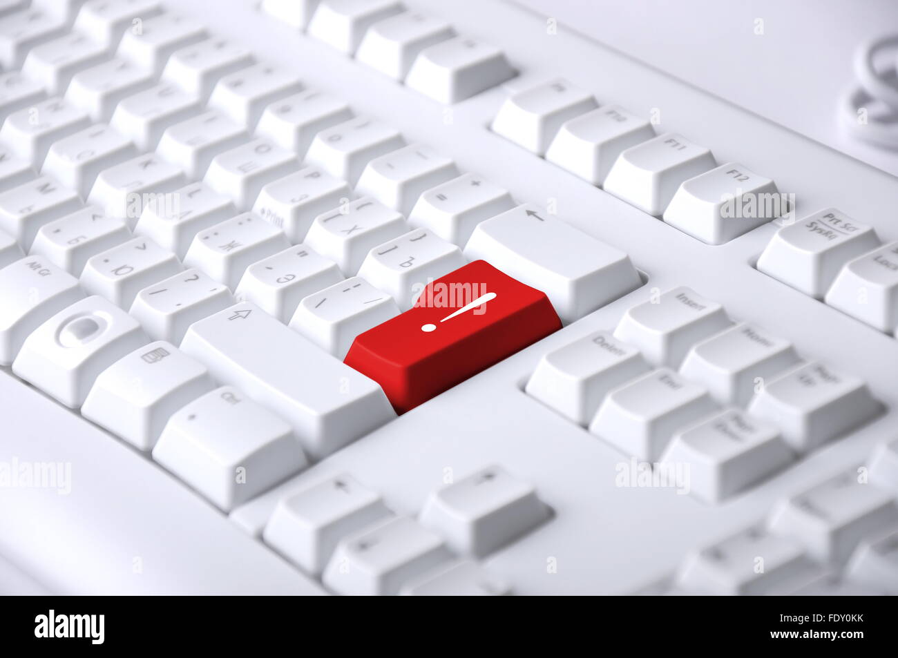 Detail of the keyboard with color key Stock Photo - Alamy