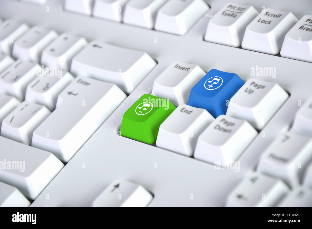 Computer keyboard sound music symbol hi-res stock photography and ...